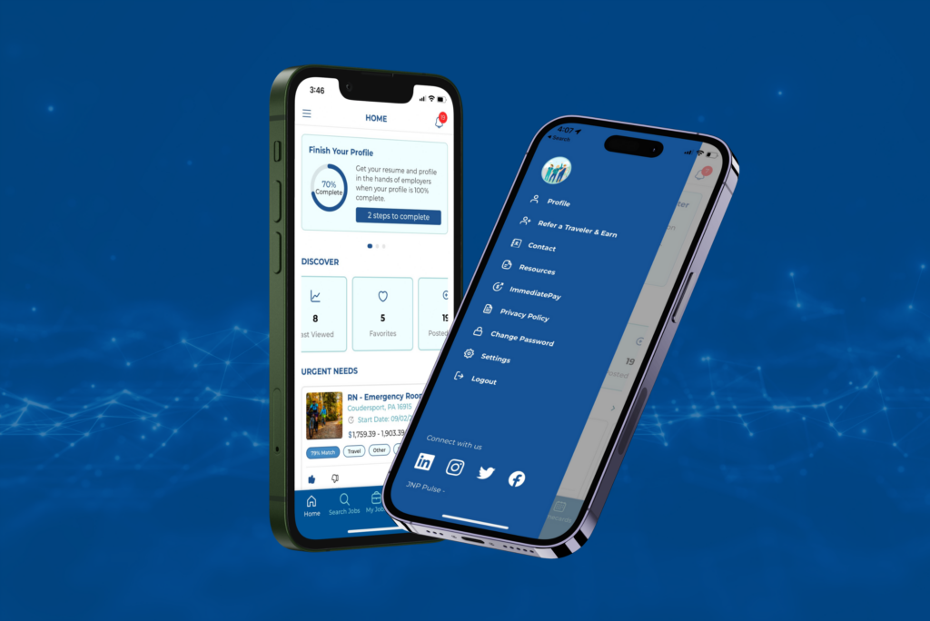 JNP Pulse App for Travel Nurses | Jackson Nurse Professionals